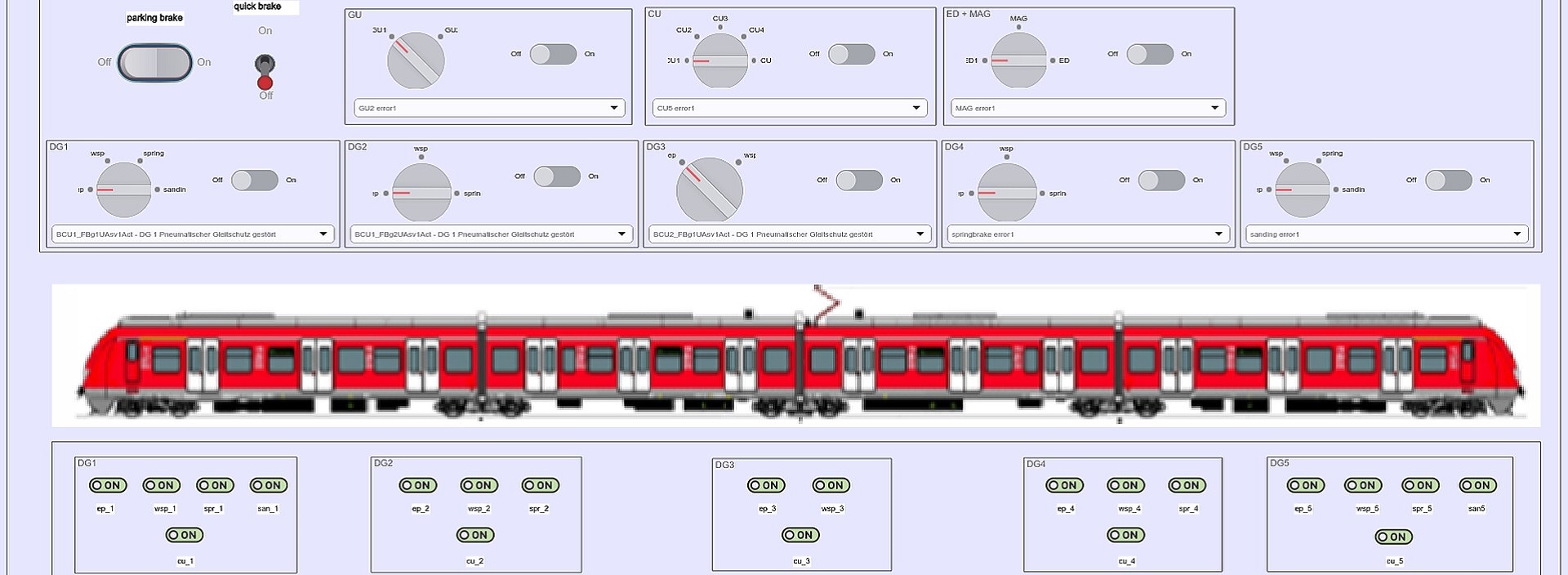 Generation of operating messages/modelling of braking behaviour of a DB ...